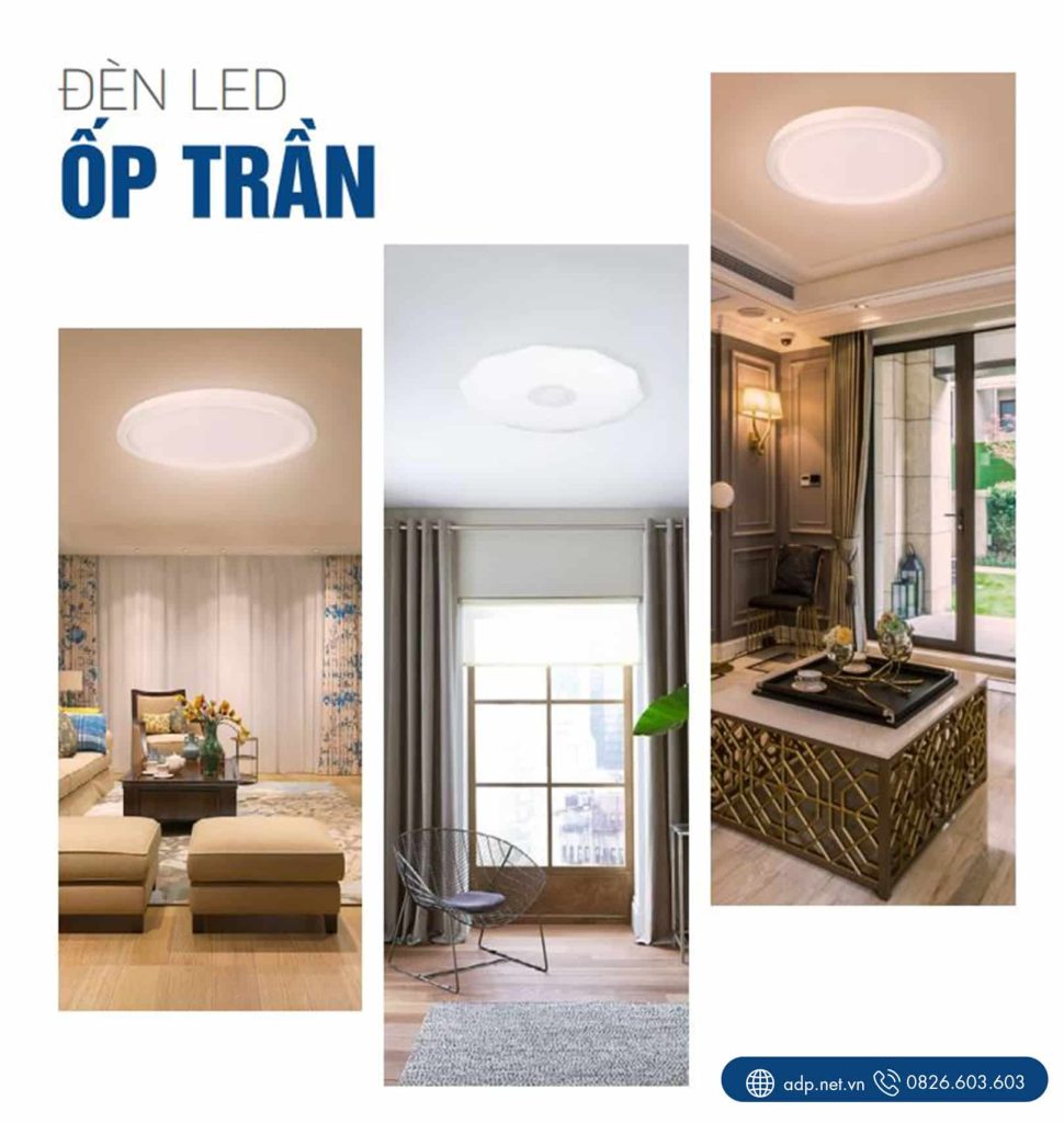 Đèn LED Ốp Trần - Thiết bị điện ADP